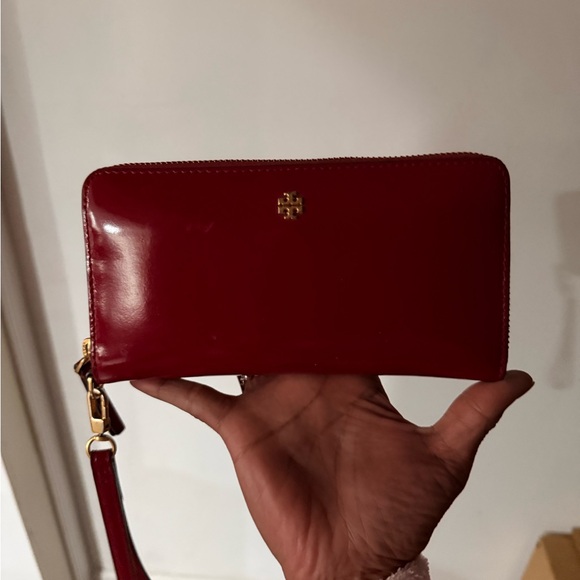 Tory Burch | Bags | Tory Burch Cherry Red Wallet | Poshmark